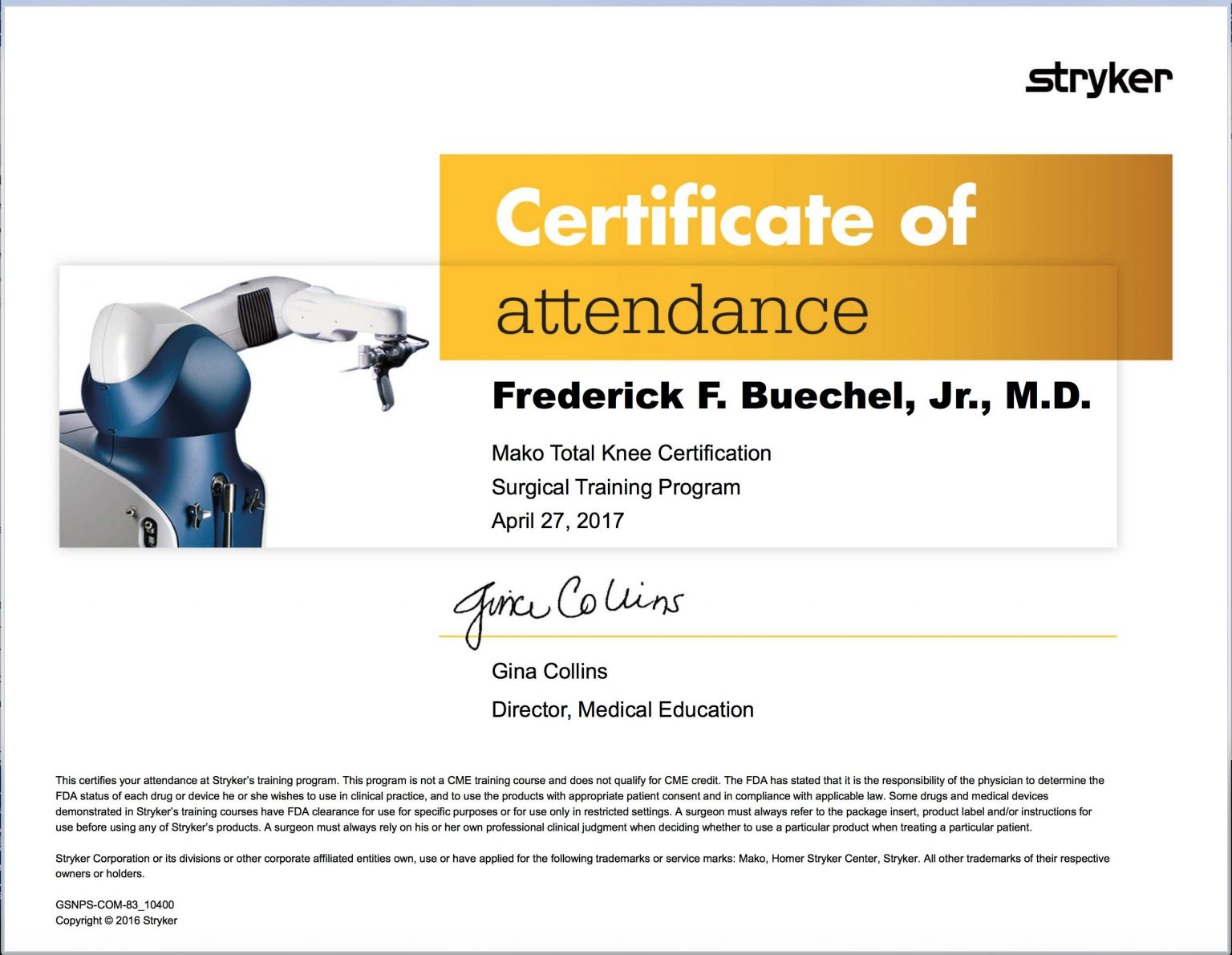 NYC Makoplasty Partial or Total Knee Replacement | Mako Robotic Knee ...